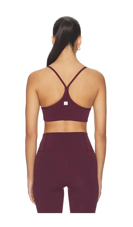Vuori All The Feels Bra In Burgundy - Cerise