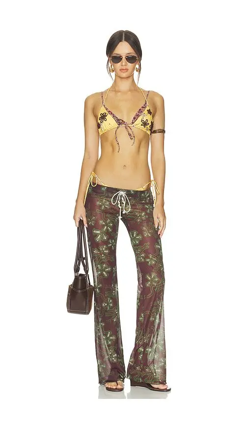 SIEDRES Rom Embellished Bikini Top