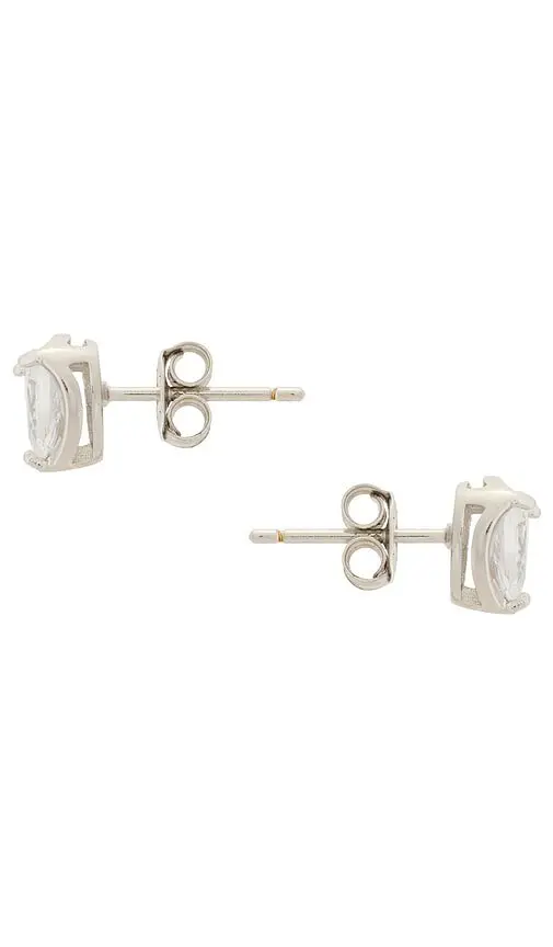 MAZIN JEWELS Pear-shaped Cubic Zirconia Stud Earrings