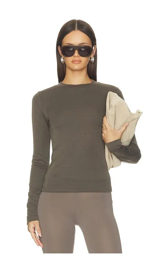 Fear Of God Fitted Longsleeve Tee - Brown