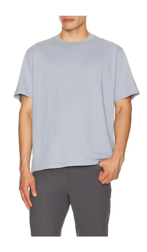 Vuori Heavyweight Relaxed Tee In Blue - Blue Dusk
