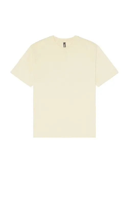 Vuori Heavyweight Relaxed Tee In Cream - Sandstone