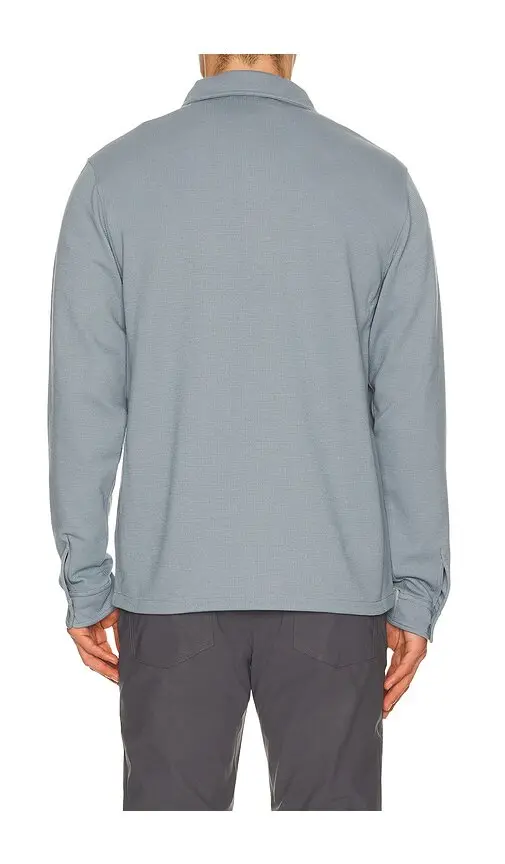 Vuori Waffle Knit Shirt Jacket - Abyss