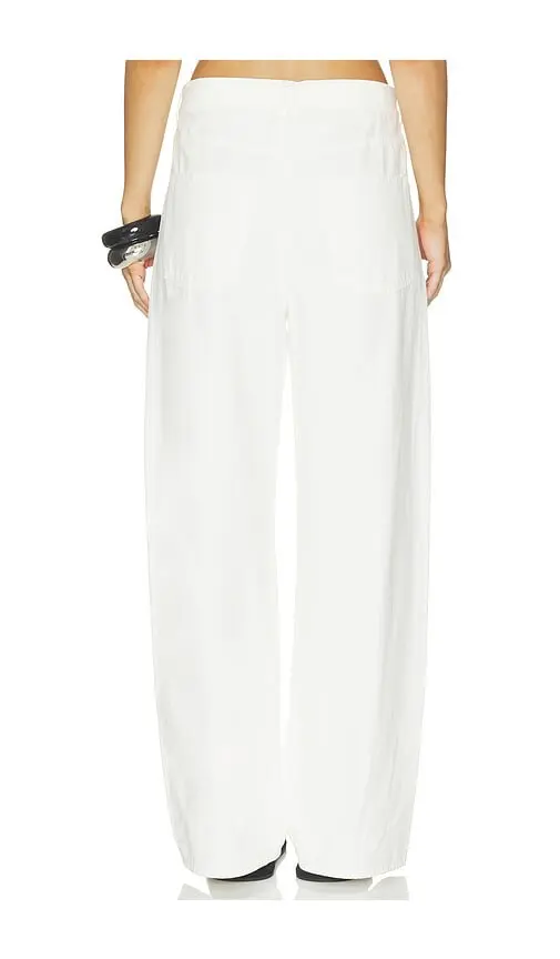 ELODIE THE LABEL Edda Wide Leg Twill Pants