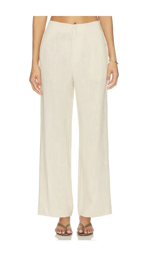 ELODIE THE LABEL Carina Pants In Beige - Summer Sand