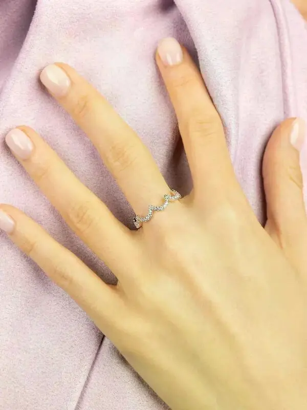 APM MONACO Waves Embellished Ring