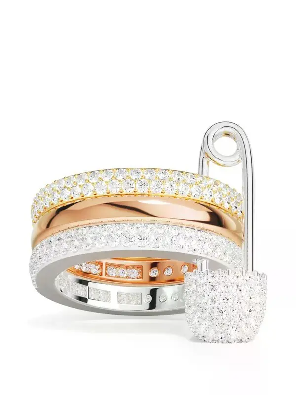 APM MONACO Safety Pin Ring - Silver