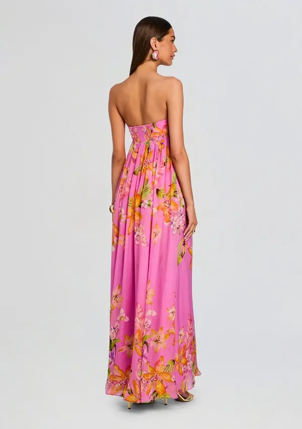 Rococo Sand Posy Strapless Maxi Dress