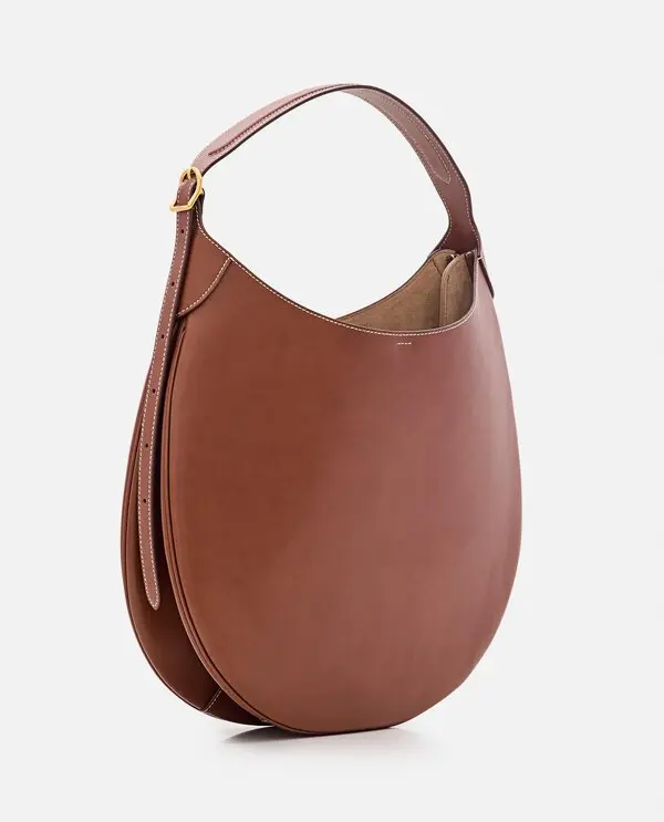 Polo Ralph Lauren Large Leather Shoulder Bag - Brown