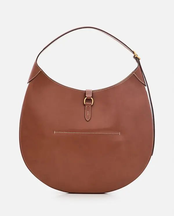 Polo Ralph Lauren Large Leather Shoulder Bag - Brown