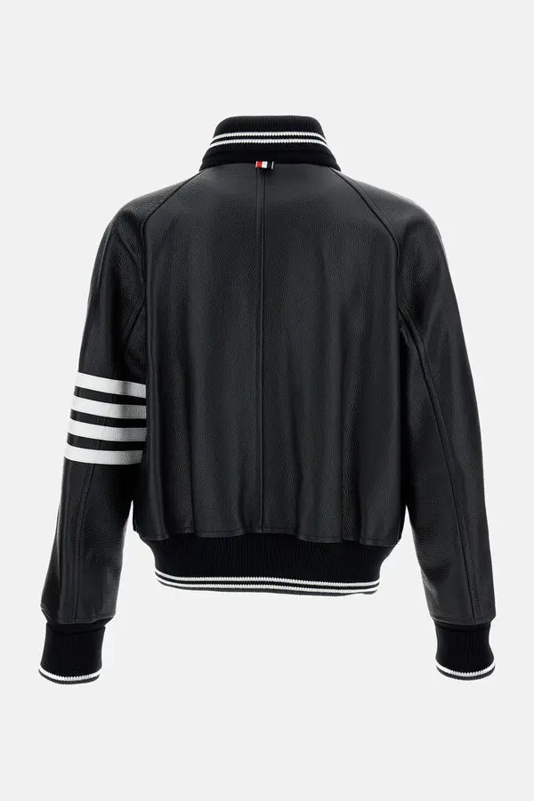 Thom Browne Oversized Leather Bomber Jacket