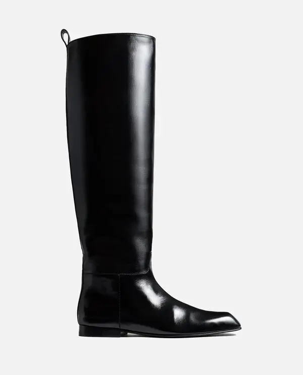 Khaite Knee-high Leather Boots - Black