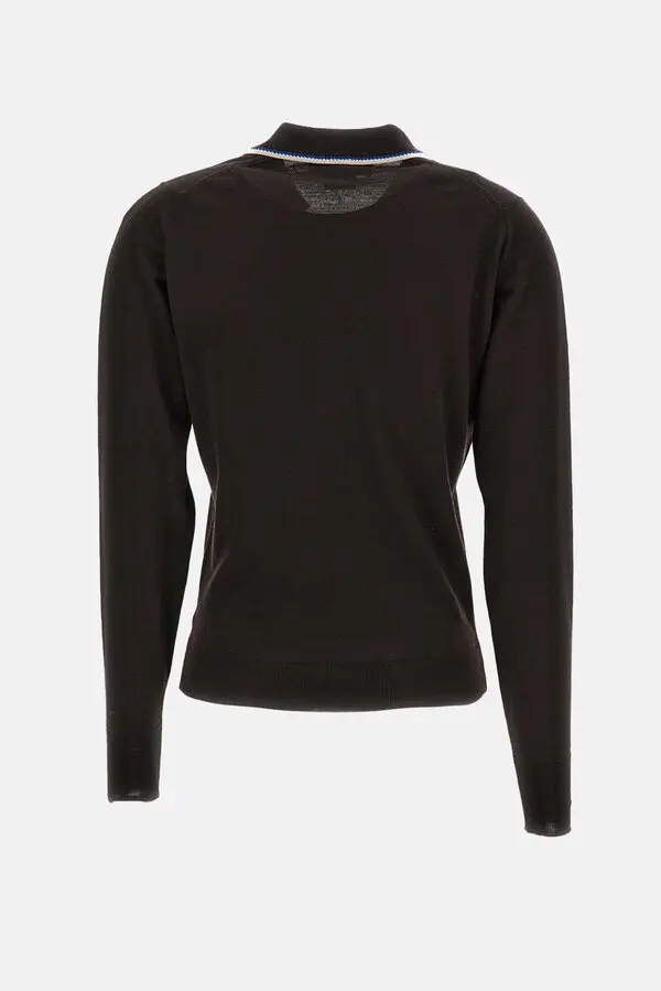 WALES BONNER John Smedley Long-sleeve Polo Shirt