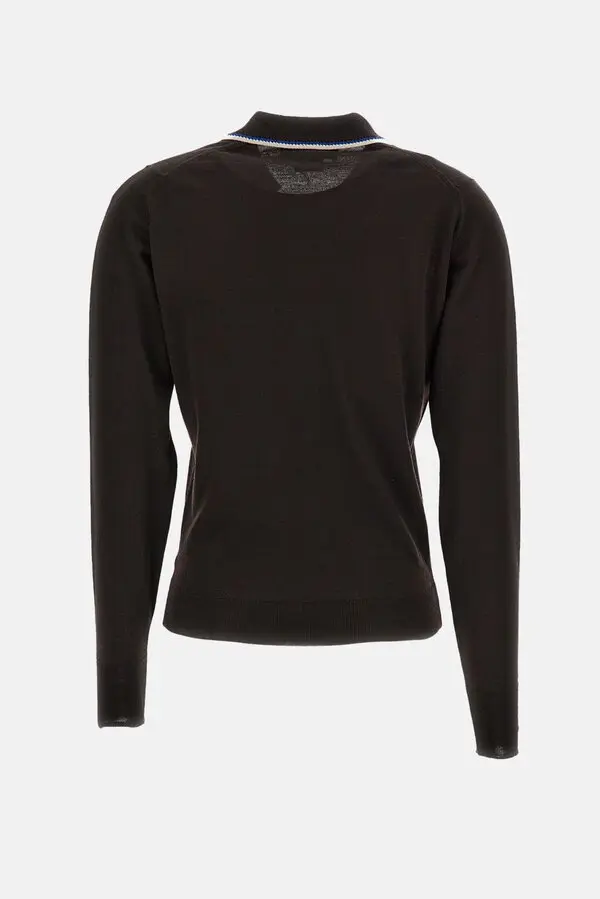 WALES BONNER John Smedley Long-sleeve Polo Shirt