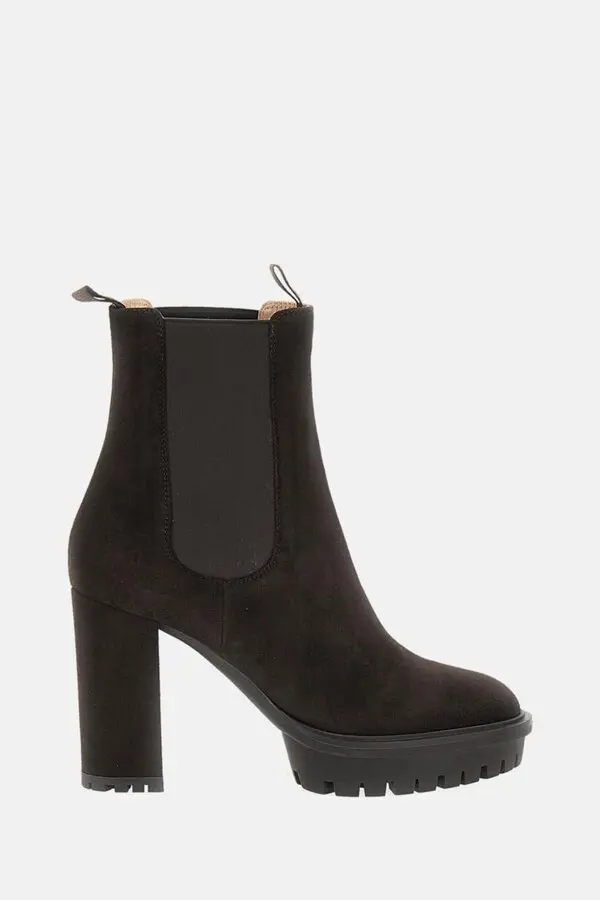 GIANVITO ROSSI Barry Suede Chelsea Boots - Brown