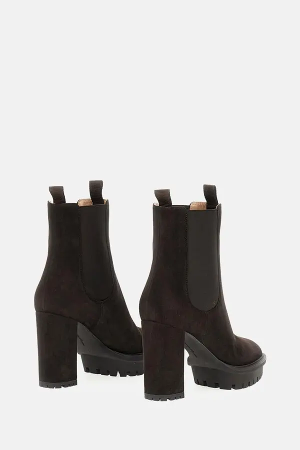 GIANVITO ROSSI Barry Suede Chelsea Boots - Brown