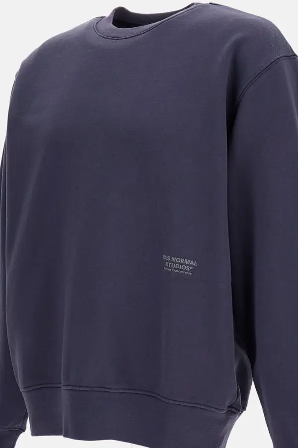 PAS NORMAL STUDIOS Off-race Crewneck Sweatshirt - Grigio