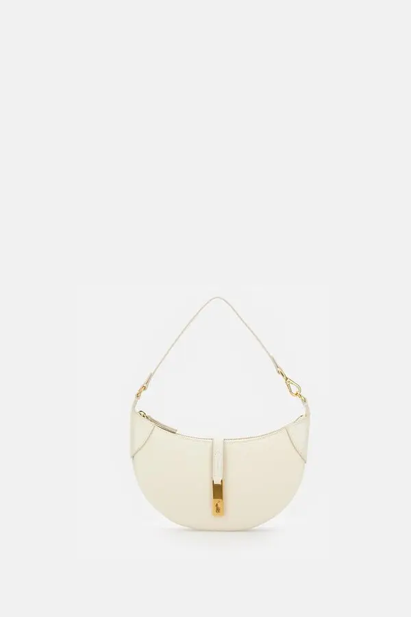 Polo Ralph Lauren Leather Shoulder Bag - White