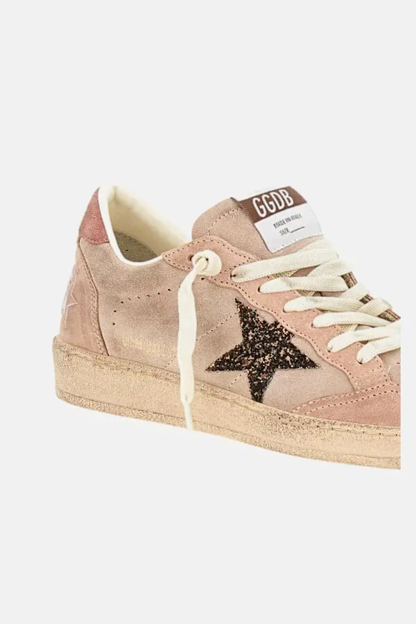 GOLDEN GOOSE Ball Star Suede Sneakers - Rosa