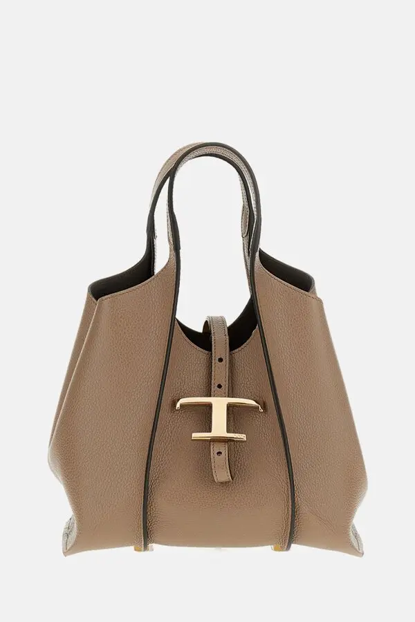 TOD'S T Timeless Mini Shopping Bag - Brown