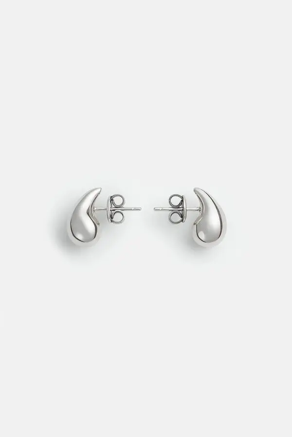 Bottega Veneta Mini Drop Earrings - Grey