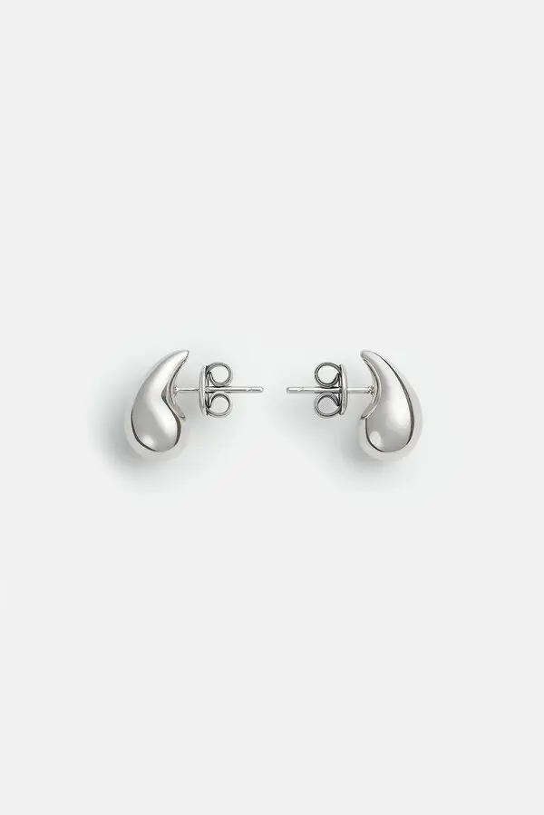 Bottega Veneta Mini Drop Earrings - Grey
