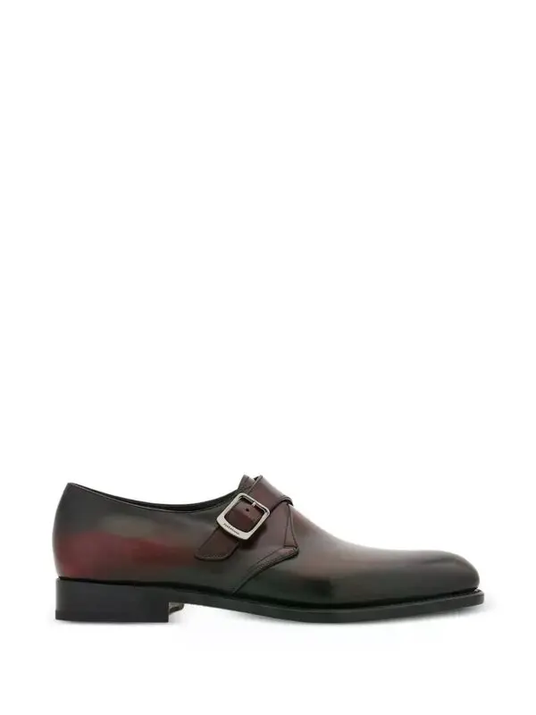 FERRAGAMO Tramezza Single Monk Strap Shoes
