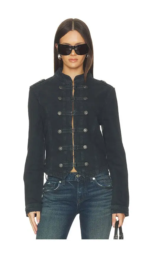 JADED LONDON Military-inspired Denim Jacket