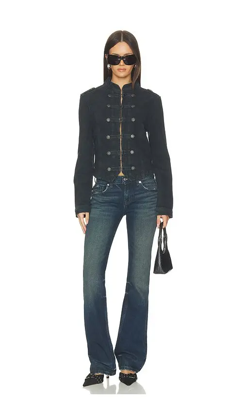 JADED LONDON Military-inspired Denim Jacket