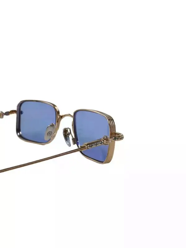 Chrome Hearts Engraved Square-frame Sunglasses