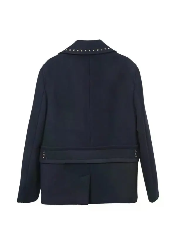 Valentino Garavani Rockstud Double-breasted Pea Coat