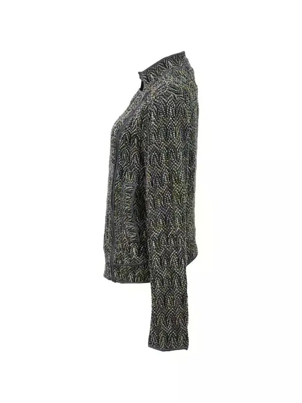 Missoni Zigzag Knit Overlap Jacket