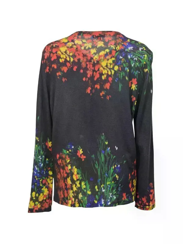 Escada Floral-print Twin Set Sweater