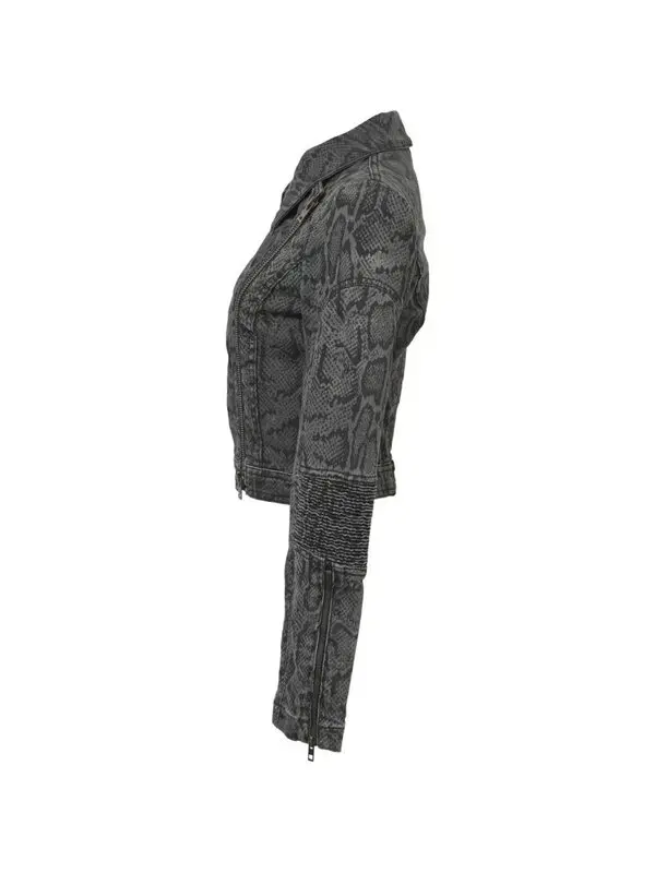 Stella McCartney Snake-print Denim Jacket