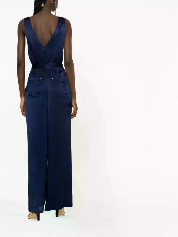 Alberta Ferretti Contrasting Stitch Jumpsuit