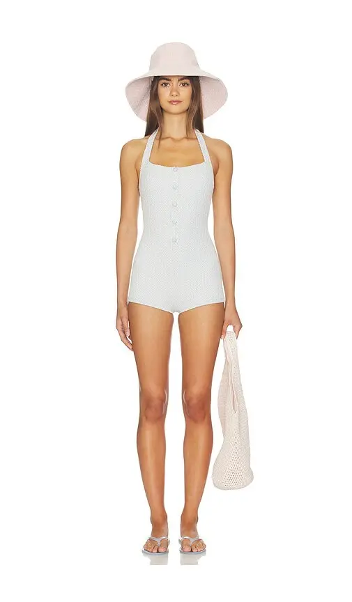 Devon Windsor Kiana Romper - Baby Blue