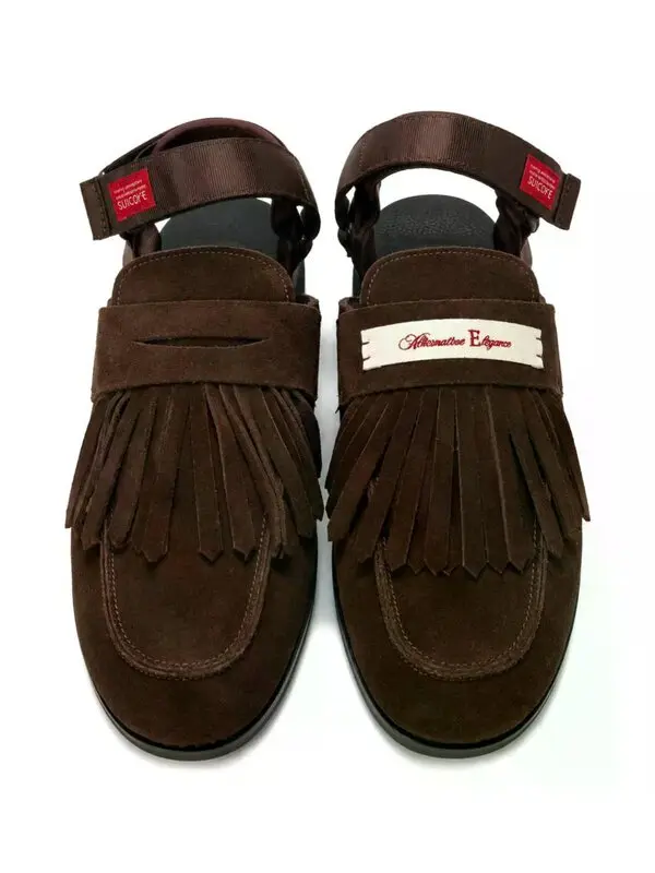 BED J.W. FORD Leather Loafer-style Sandals