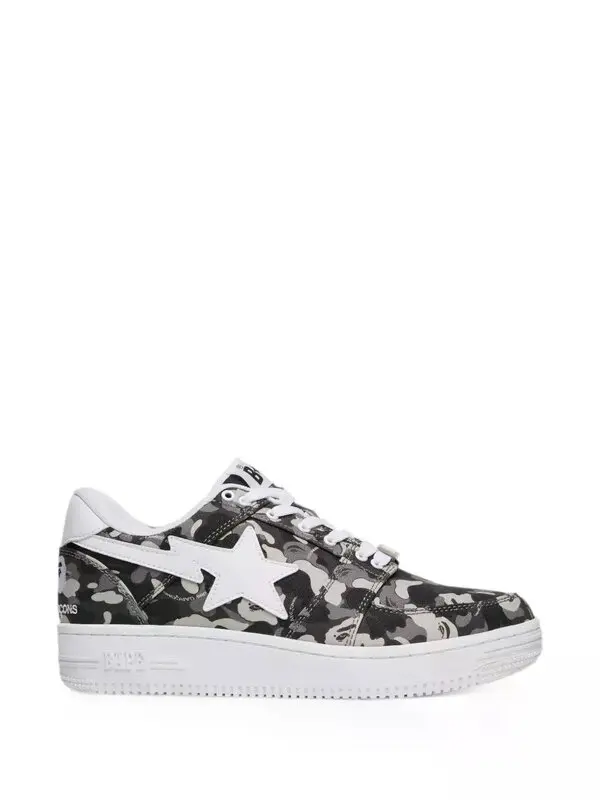 A BATHING APE X Comme Des Garçons Camouflage Print Sneakers