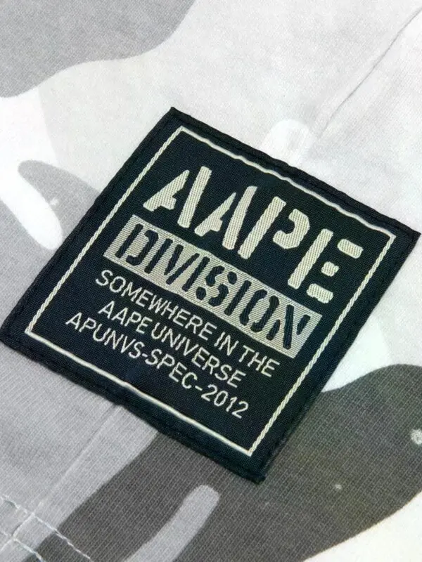 AAPE BY *A BATHING APE Camouflage-print Embroidered T-shirt