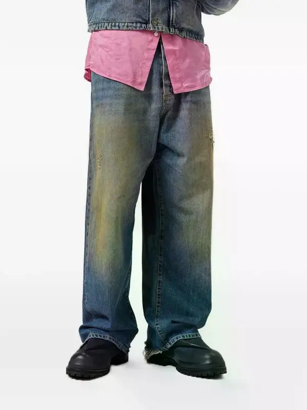 424 Distressed-effect Wide-leg Jeans