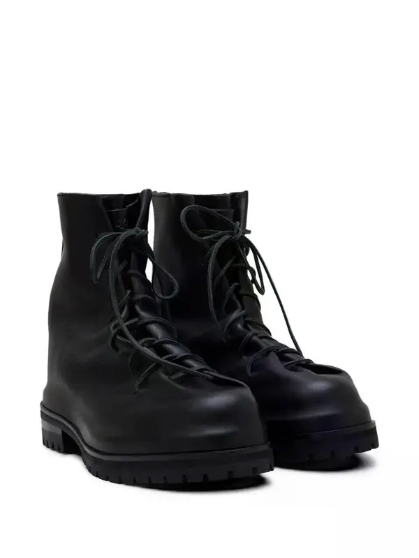 424 Lace-up Rear-zip Boots