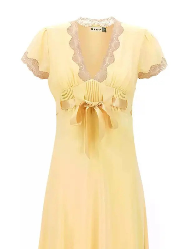 Rixo Marlice Silk Midi Dress