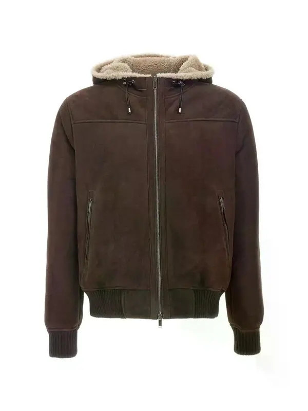 VOLFAGLI FIRENZE Plebiscito Hooded Leather Jacket