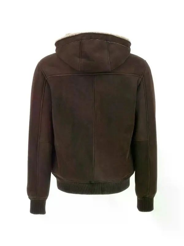VOLFAGLI FIRENZE Plebiscito Hooded Leather Jacket