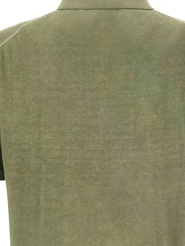 Peuterey Correbois Frs Cotton-crepe Polo Shirt - Green