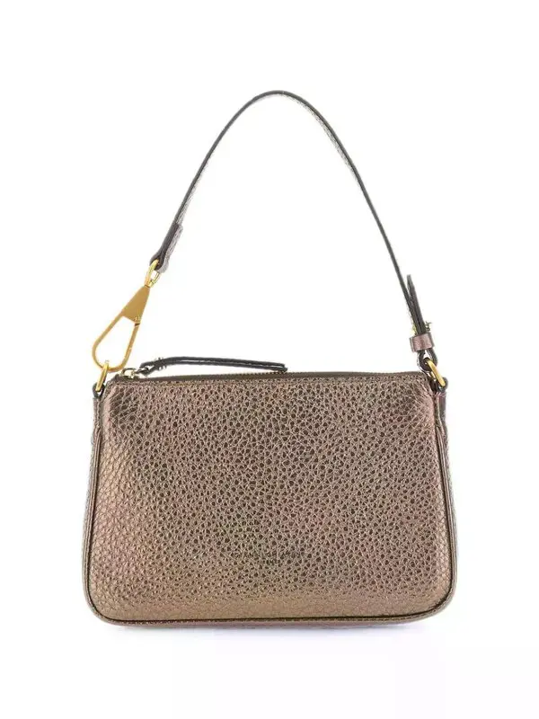 GIANNI CHIARINI Brooke Maxi Grain Leather Shoulder Bag - Pink