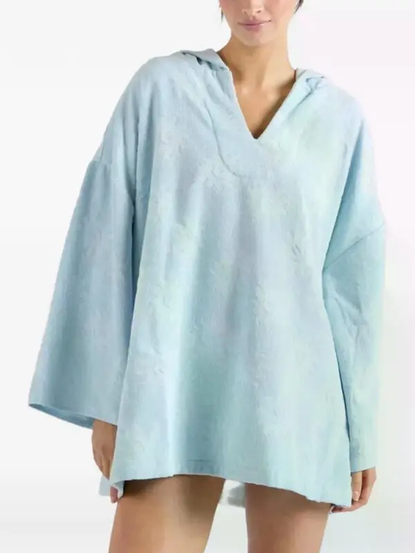 Hunza G Sunny Hooded Poncho
