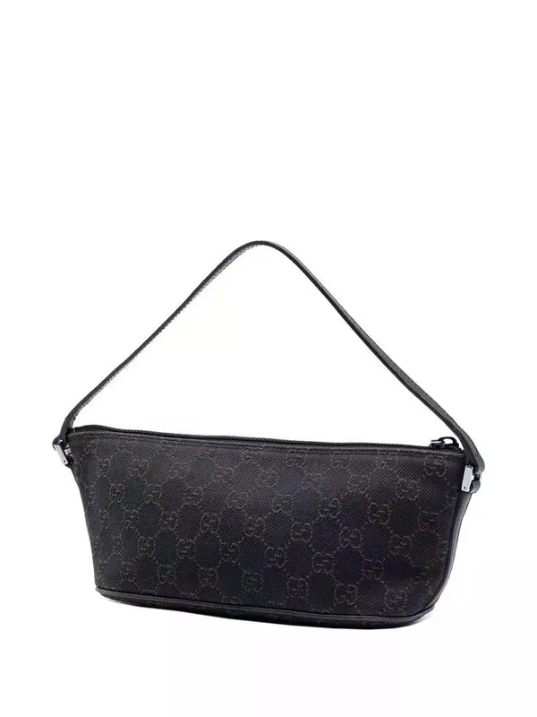 Gucci Gg Denim Boat Shoulder Bag - Brown