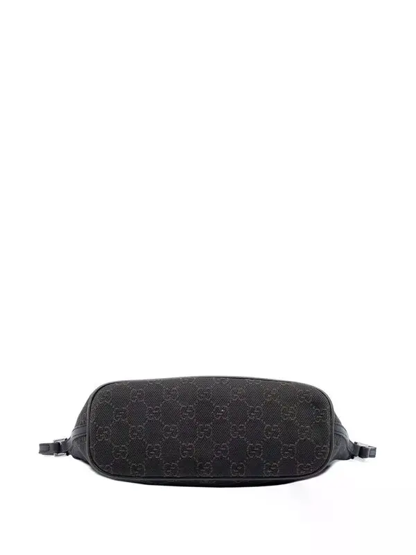 Gucci Gg Denim Boat Shoulder Bag - Brown