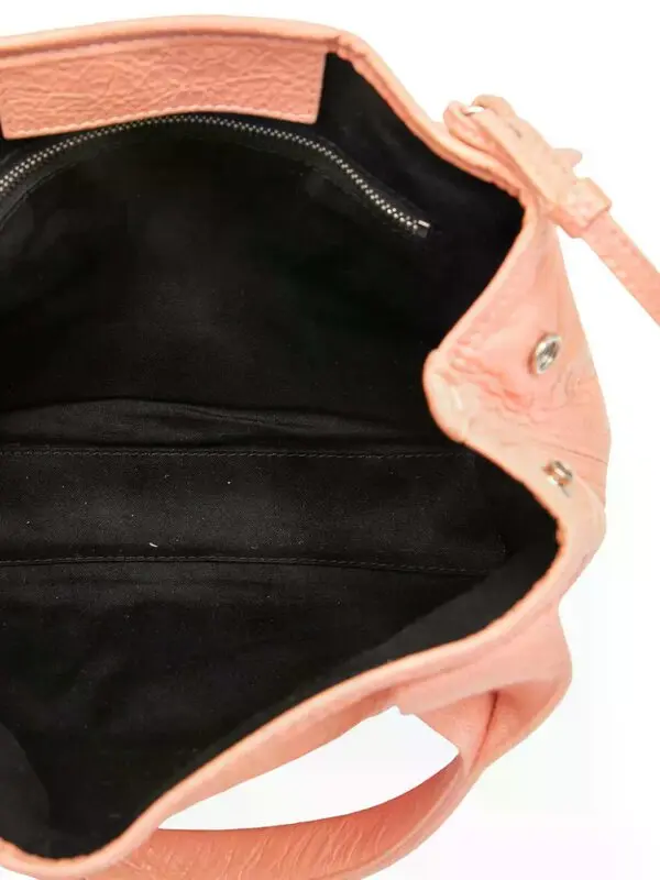 Balenciaga Lambskin Navy Cabas Xs Satchel - Pink